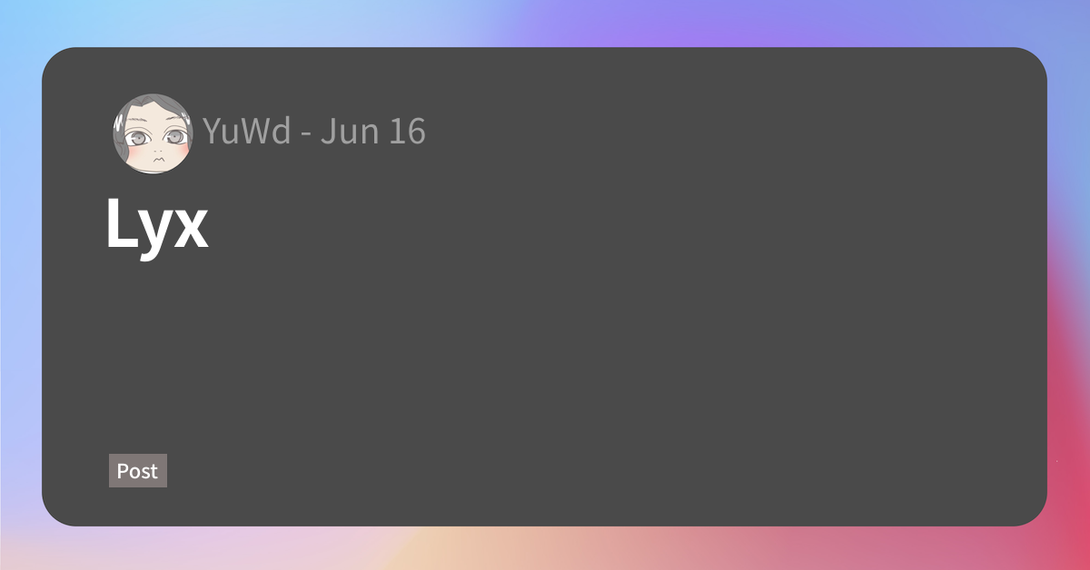 Lyx – 行李の底に収めたり[YuWd]